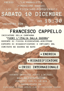 Energia, rigassificatore e crisi internazionale: Alla sede di Exodus ...